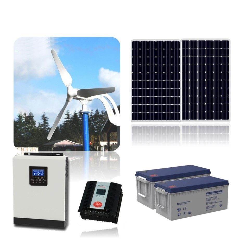 Kit Solar Eolico Off Grid 220V MPPT 3000W24V xKit